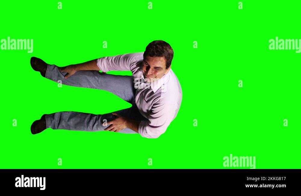 Men Ankle Shin Bone Pain Full Body Greenscreen Stock Video Footage - Alamy