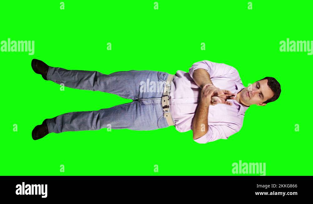 Young Men Wrist Pain Full Body Greenscreen Stock Video Footage - Alamy