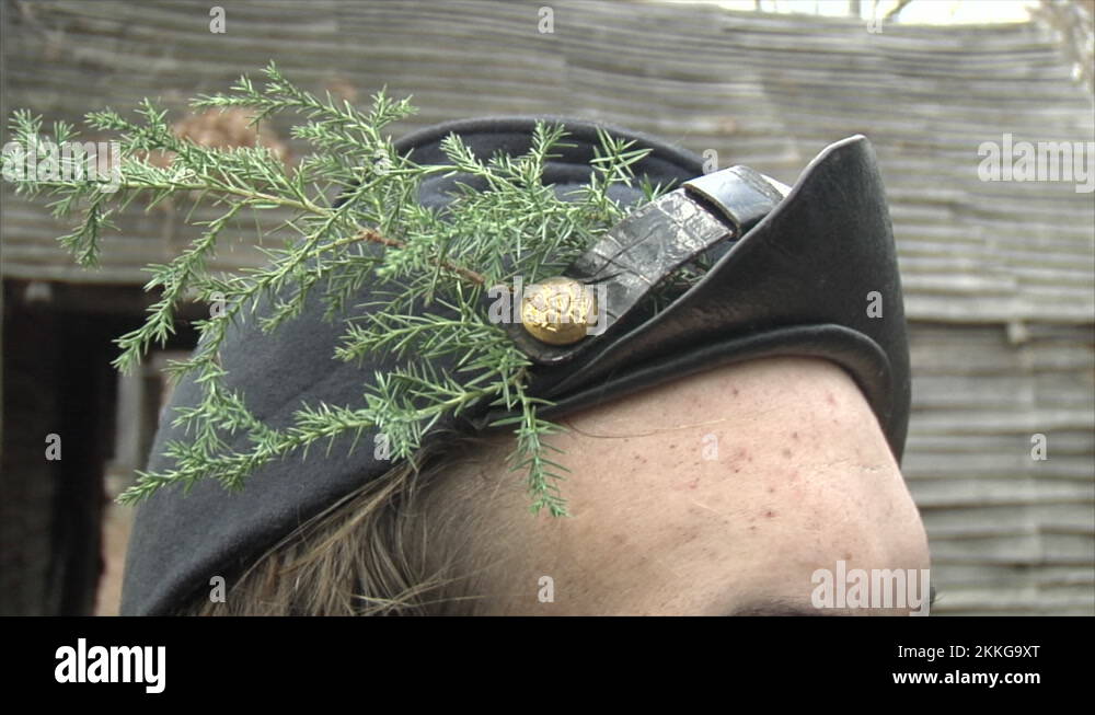 Civil War Union Soldier Re-enactor - Irish Brigade Soldier, hemlock in ...