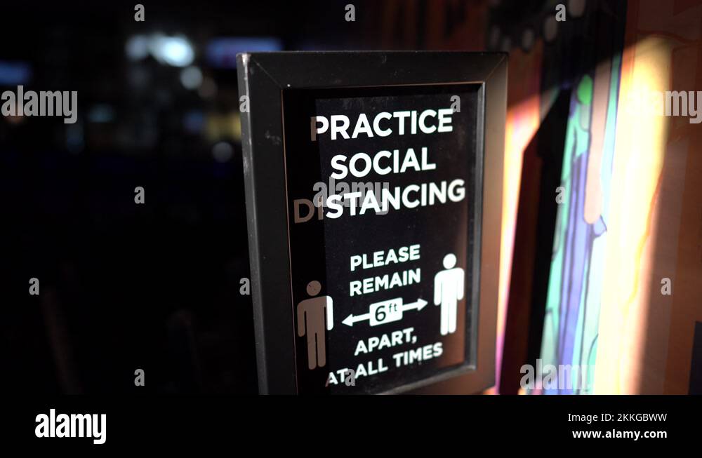 Practice social distancing sign Stock Videos & Footage - HD and 4K ...