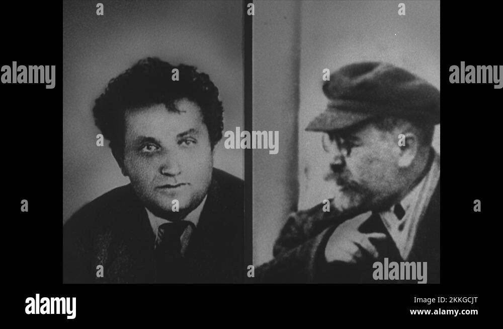 1920s: Stalin talks with people. Photograph of Grigory Zinoviev. People ...