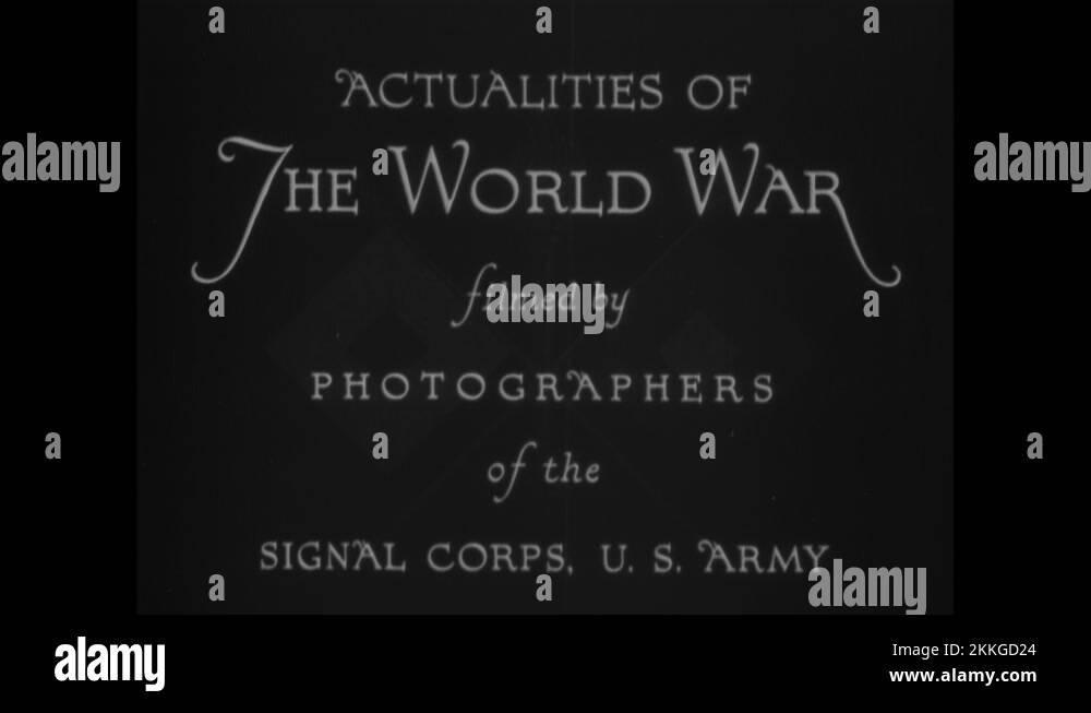 Europe 1910s: Title card: "Flashes of Action" and opening credits ...