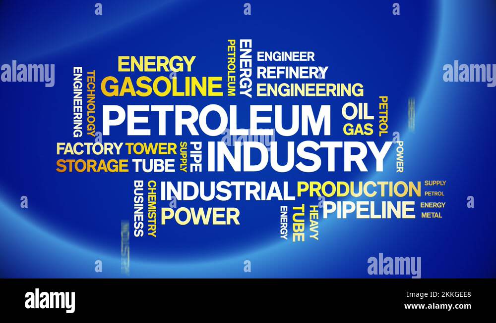4k Petroleum Industry Animated Tag Word Cloud,Text Animation seamless loop Stock Video Footage ...