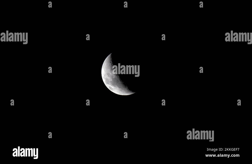 Waxing crescent moon as seeing from the southern hemisphere. Amazing ...