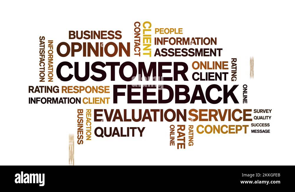 4k Customer Feedback Animated Tag Word Cloud,Text Animation seamless ...