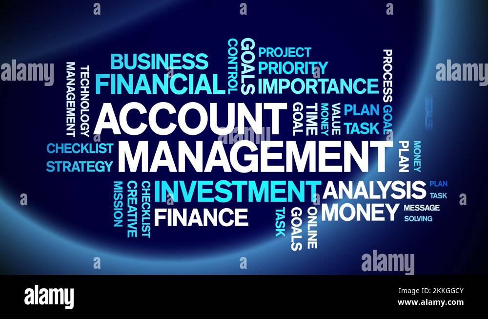 4k Account Management Animated Tag Word Cloud,Text Animation seamless ...