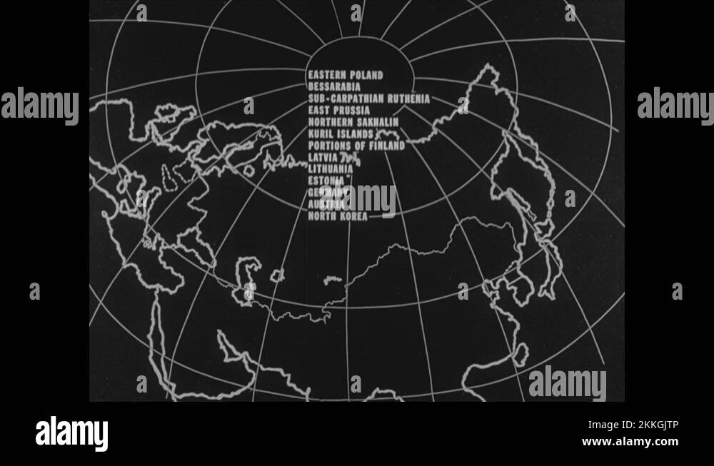 1930s: Map of world war two Soviet Union. Soldiers march in unison ...
