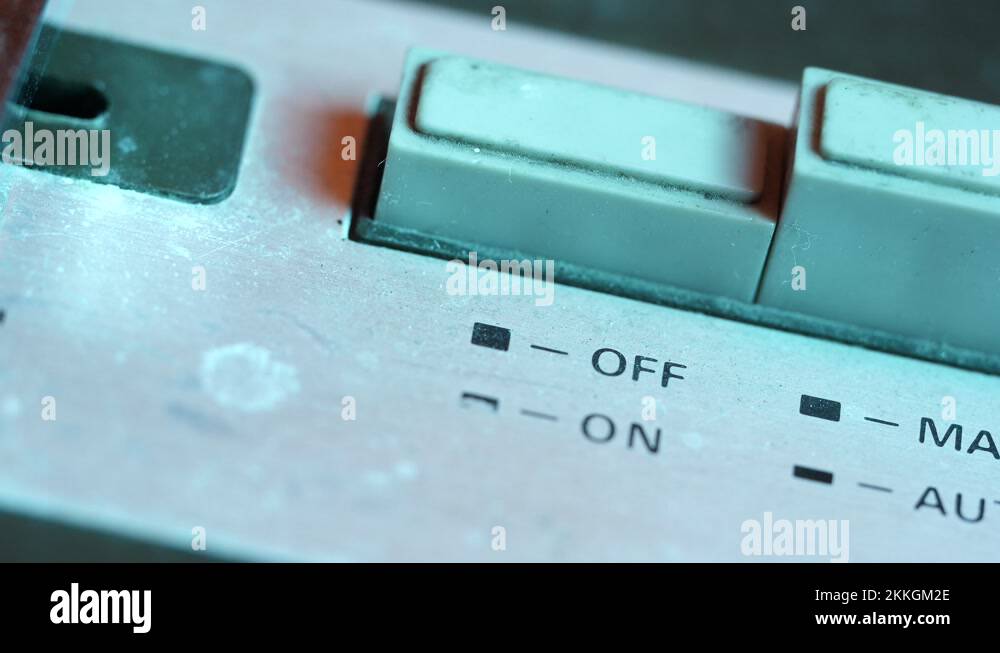 Pressing the ON OFF Power Button of a Device 80s 90s Aesthetic Stock ...