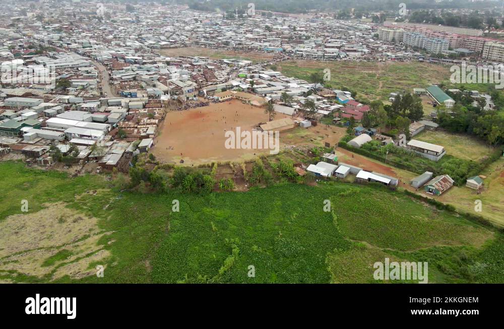 poor settlement of Kibera largest slums in Nairobi Kenya, poor house ...