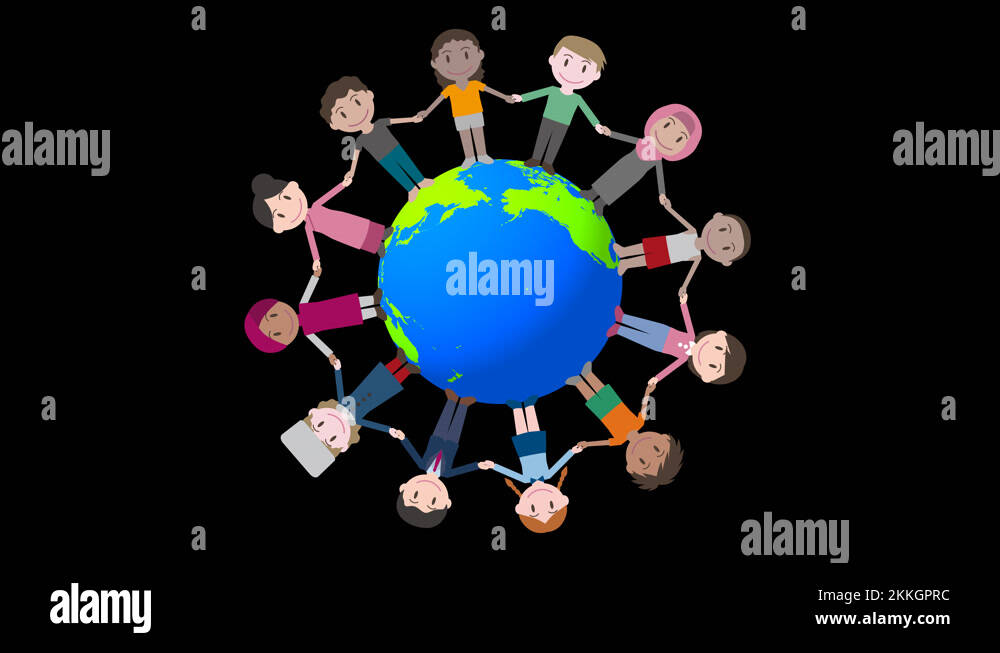 People holding hands around earth Stock Videos & Footage - HD and 4K ...