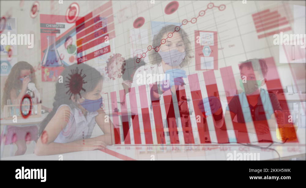 Animation children wearing face masks Stock Videos & Footage - HD and ...