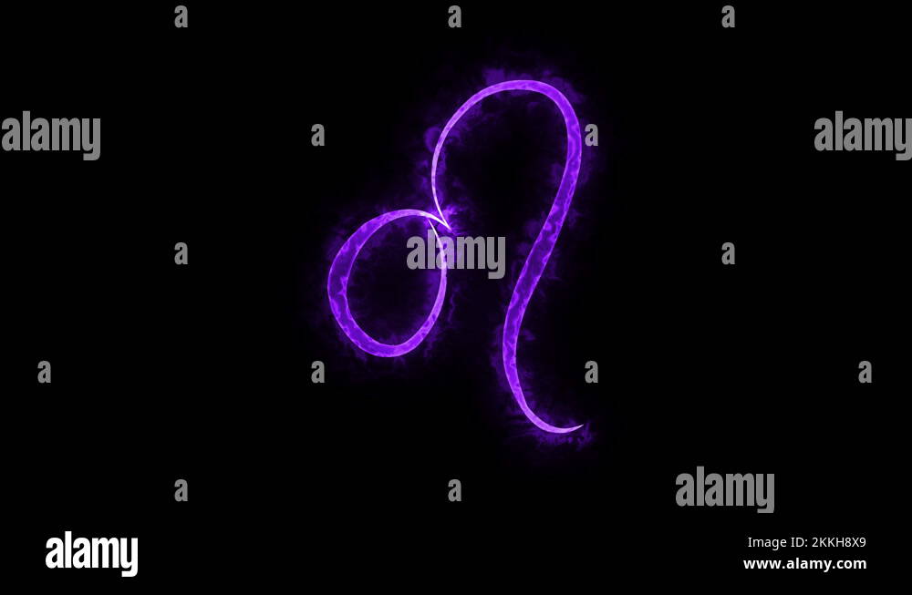 Leo symbol zodiac sign illustration horoscope Stock Videos & Footage ...