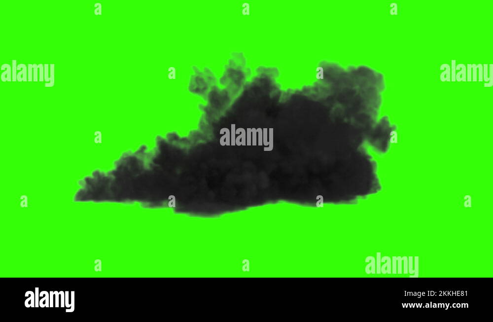 Massive explosion with smoke on Green Screen and Alpha Matte. 4K ...