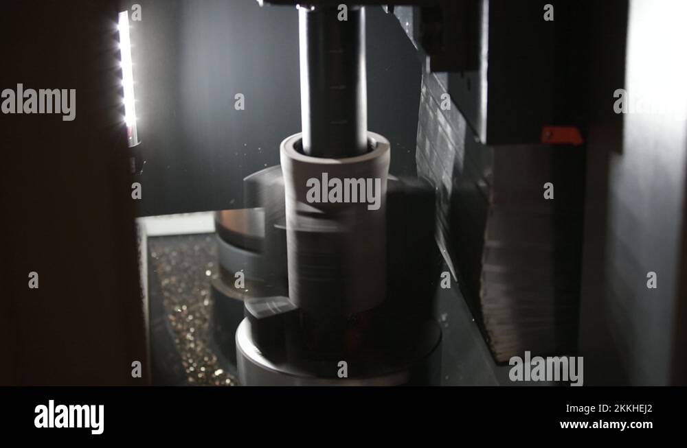 Industrial safety first concept, Blue color Laser CNC cut of metal with ...