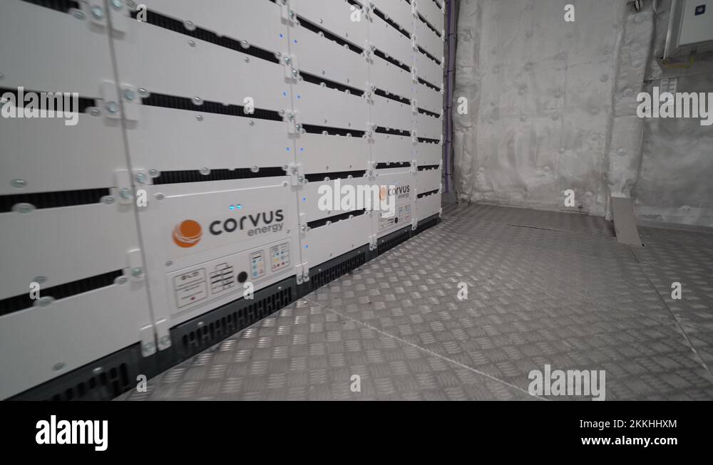 Ships Battery rack made by Corvus Energy - Electric green maritime ...