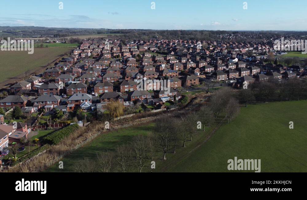 Typical Suburban village residential Welsh neighbourhood property ...