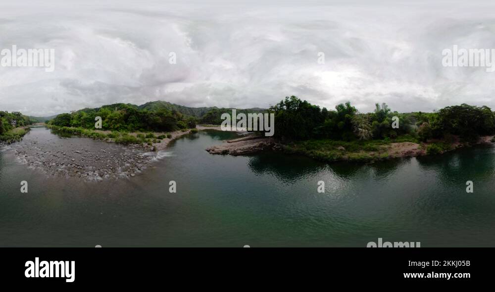Rive in the jungle, Philippines, Luzon. VR 360 Stock Video Footage - Alamy