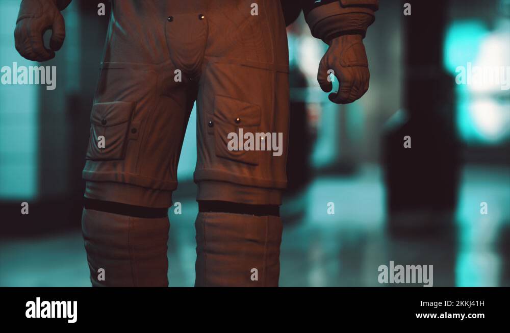 Astronaut at underground metro subway Stock Video Footage - Alamy