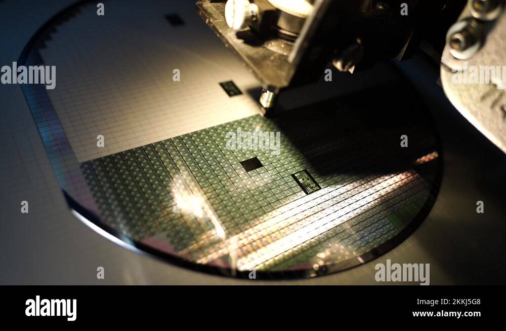pick up silicon die in silicon wafer in semiconductor manufacturing ...