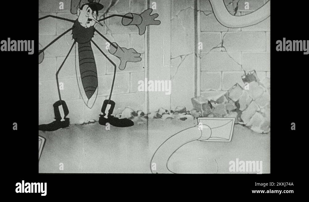 1940s: Animation of cylinder that chases fly with Tojo’s face, fly hits ...