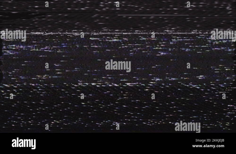 Abstract Digital Animation. Old TV. Glitch Error Video Damage. Signal ...