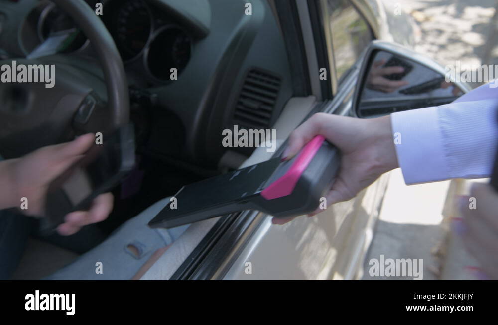 Coffee shop concept of 4k Resolution. The customer is getting coffee ...