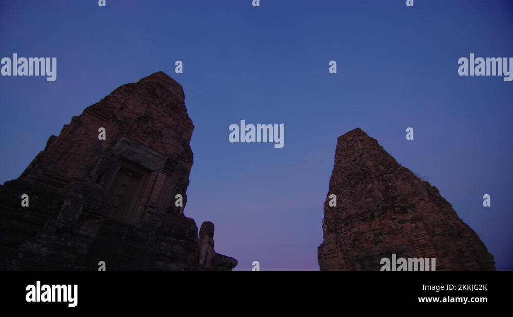 Sunset Time at The Prasat Pre Rup Temple in Angkor Wat, Siem Reap ...