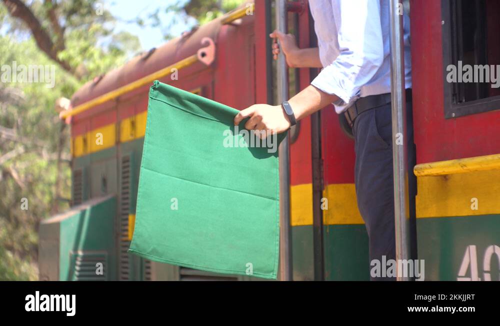 Rail guard flag Stock Videos & Footage - HD and 4K Video Clips - Alamy