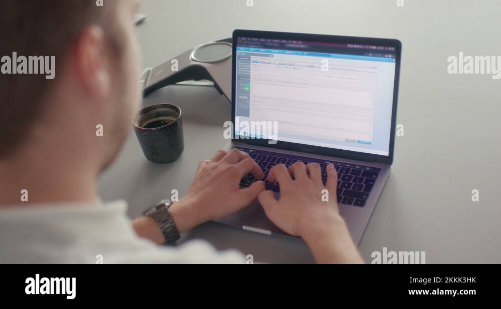 Man writing an email Stock Videos & Footage - HD and 4K Video Clips - Alamy