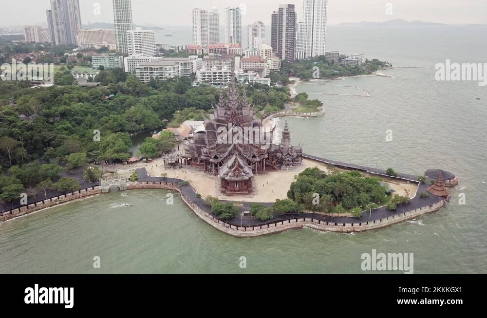 The most iconic structure in Pattaya. Carved entirely from teak wood ...