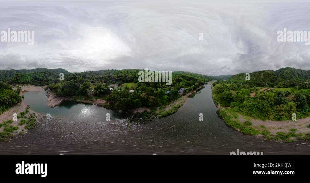 Rive in the jungle, Philippines, Luzon. VR 360 Stock Video Footage - Alamy