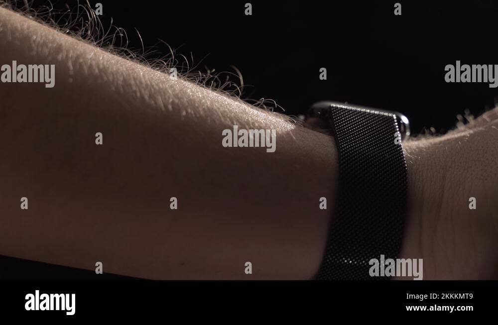 Goosebumps close up. Hair on his hand stand up. Static electricity ...