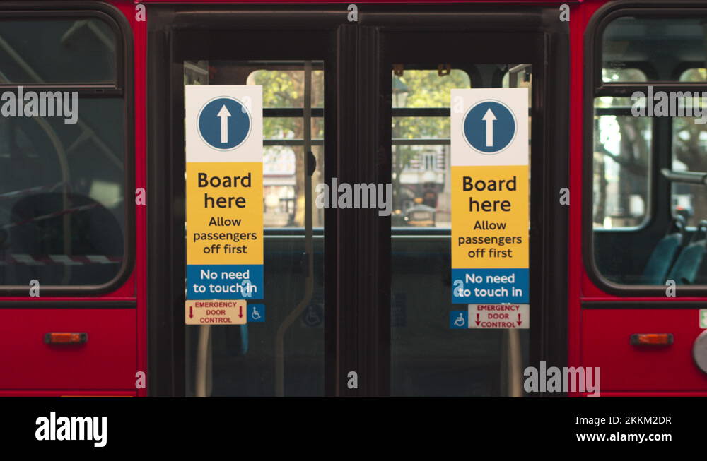 Bus doors sign Stock Videos & Footage - HD and 4K Video Clips - Alamy