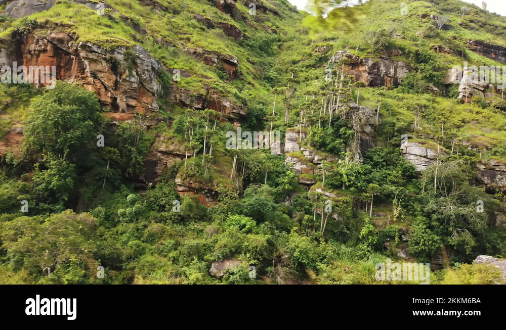 Steep Slopes Rocky Hills With Dense Woods And Vegetation At Amani ...