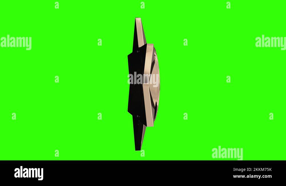 Spinning gold star trophy on green screen background 4k footage Stock ...