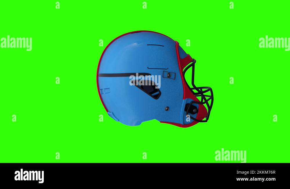 Rugby helmet spinning on green screen background 4k footage Stock Video ...