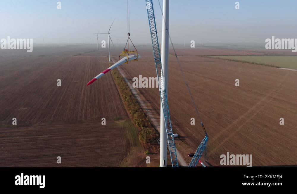 Wind turbine construction blade Stock Videos & Footage - HD and 4K ...
