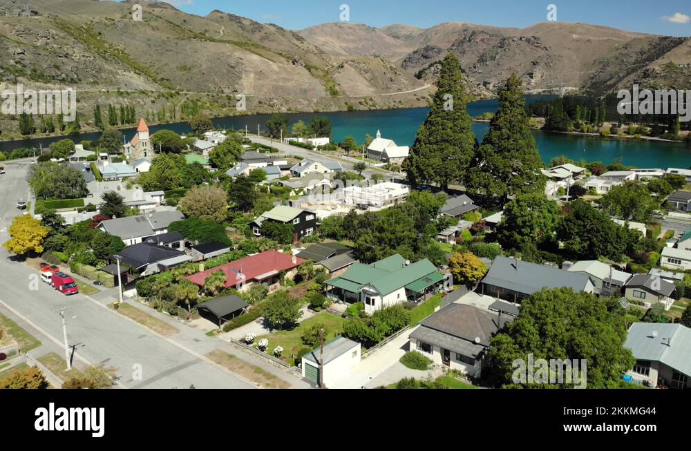 Cromwell, New Zealand. Aerial View of Residential Neighborhood by ...