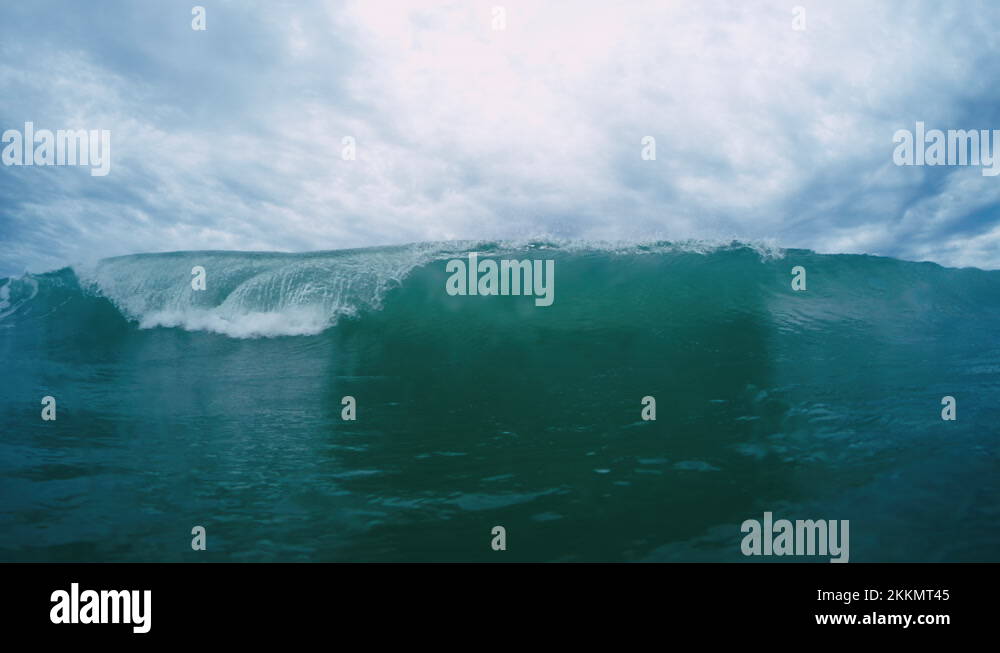 Ocean wave barrels and breaks. Campeche surf spot in Brazil Stock Video ...