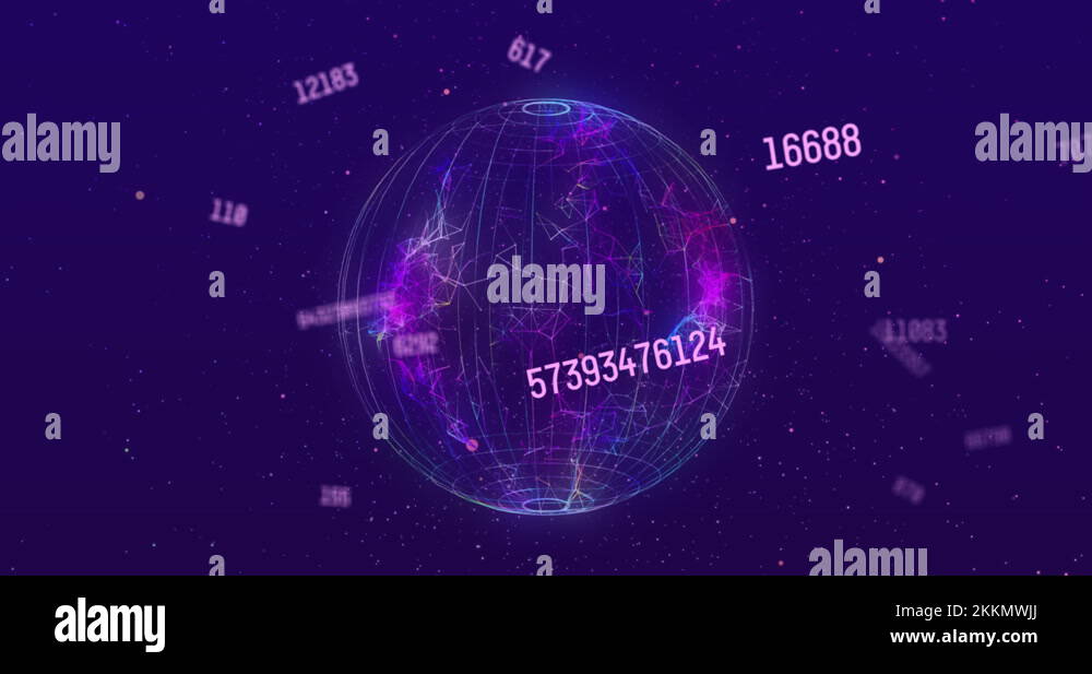 Animation numbers changing globe spinning Stock Videos & Footage - HD and 4K Video Clips - Alamy