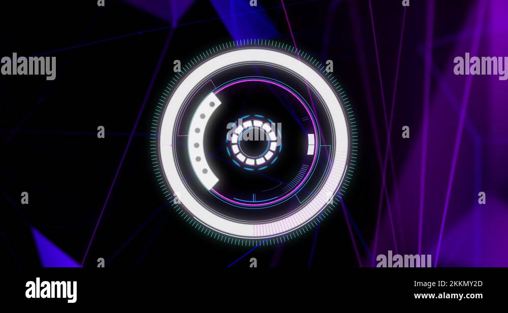 Animation circular scope scanning purple Stock Videos & Footage - HD ...