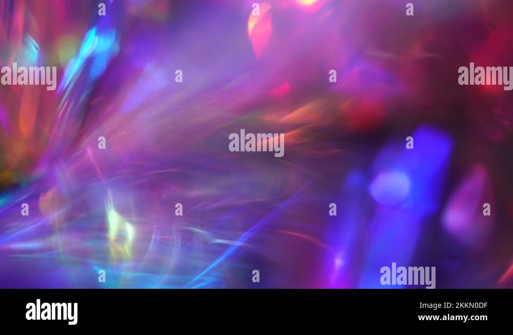 Laser neon red and blue light rays flash and glow. Optical light show ...