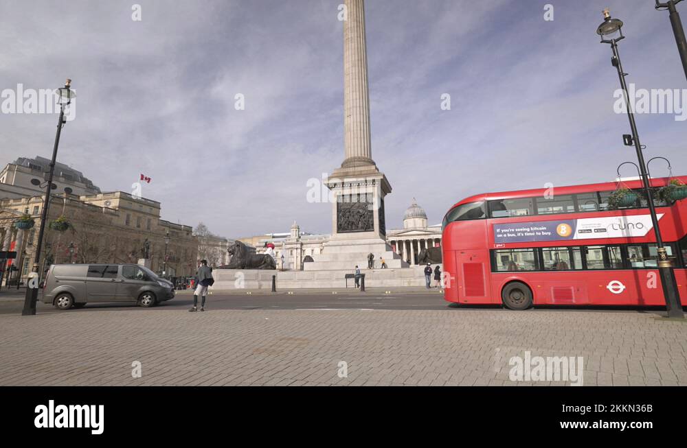 Trafalgar square nelson's column bus Stock Videos & Footage - HD and 4K ...