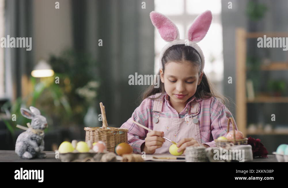 Girl decorating easter eggs Stock Videos & Footage - HD and 4K Video ...