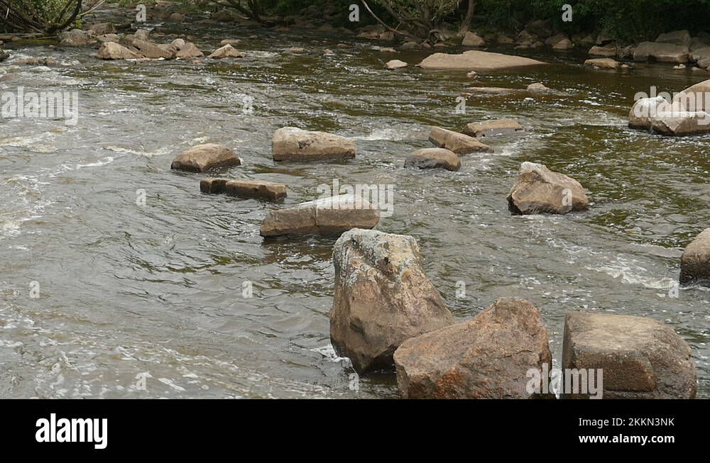 Granite boulders and shallow water scenery Stock Videos & Footage - HD ...