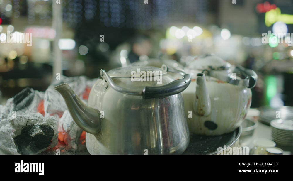Traditional Kurdish Tea Shop at Iskan Street in Erbil, Iraq Stock Video ...