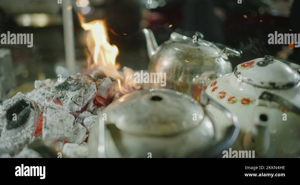 Traditional Kurdish Tea Shop at Iskan Street in Erbil, Iraq Stock Video ...
