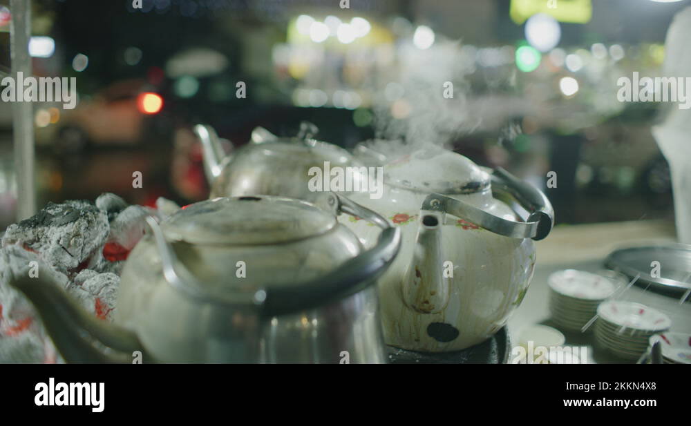 Traditional Kurdish Tea Shop at Iskan Street in Erbil, Iraq Stock Video ...