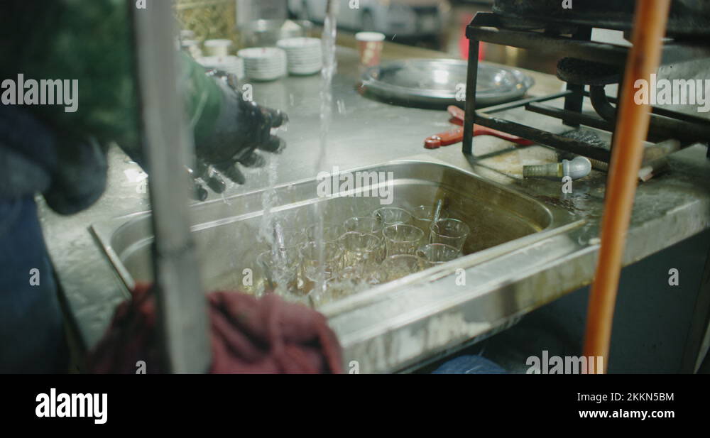 Traditional Kurdish Tea Shop at Iskan Street in Erbil, Iraq Stock Video ...