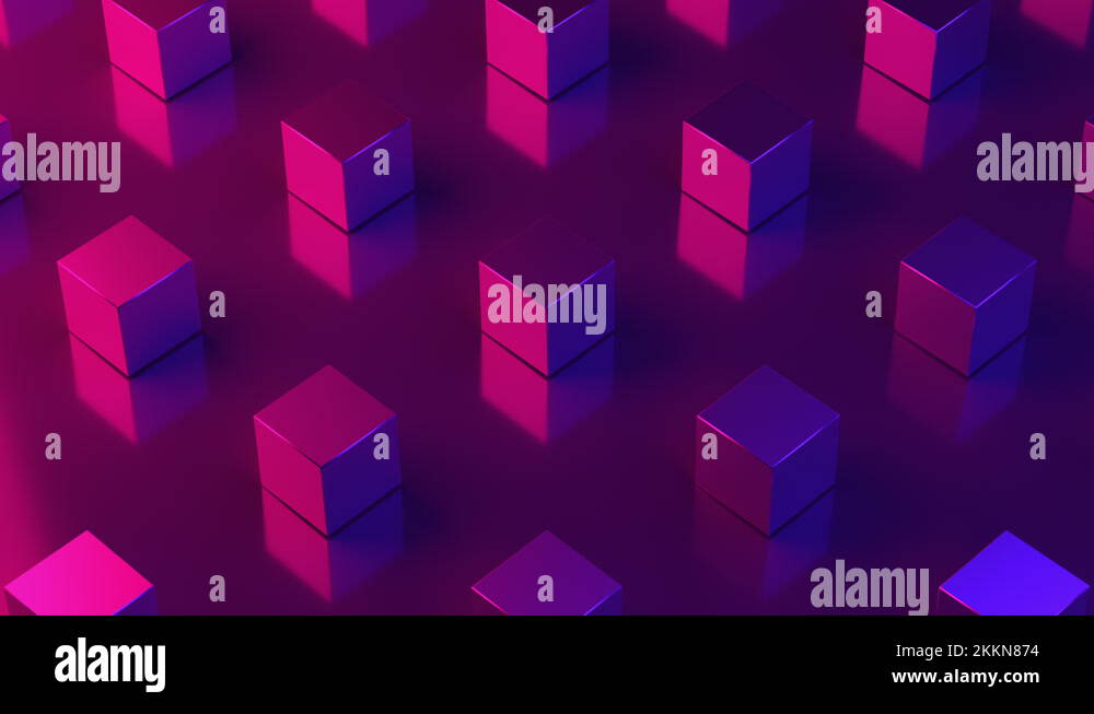 Animation. Repeating pattern. Cubes texture. 3D cube wallpaper Stock ...